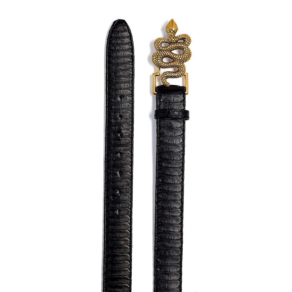 Black Python Belt | Margareta Concept Store
