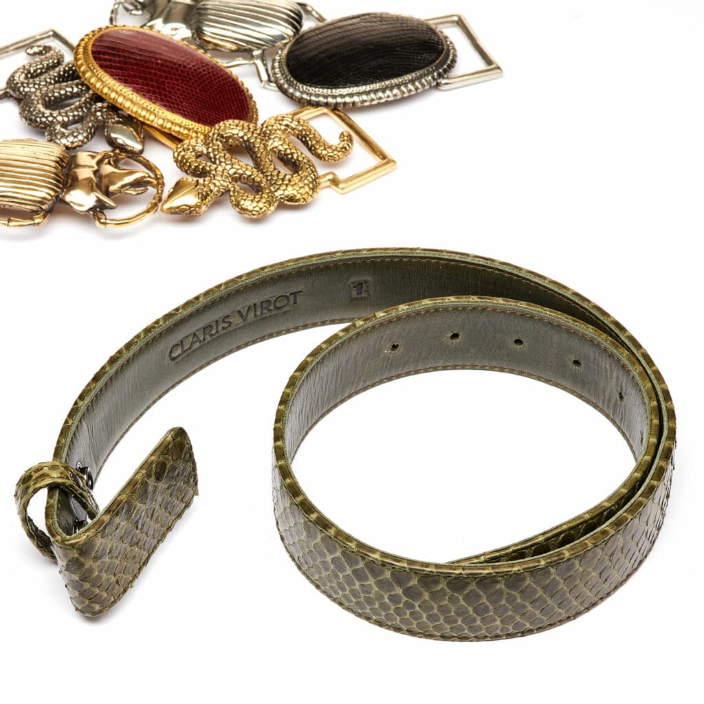 Army Python Belt | Margareta Concept Store