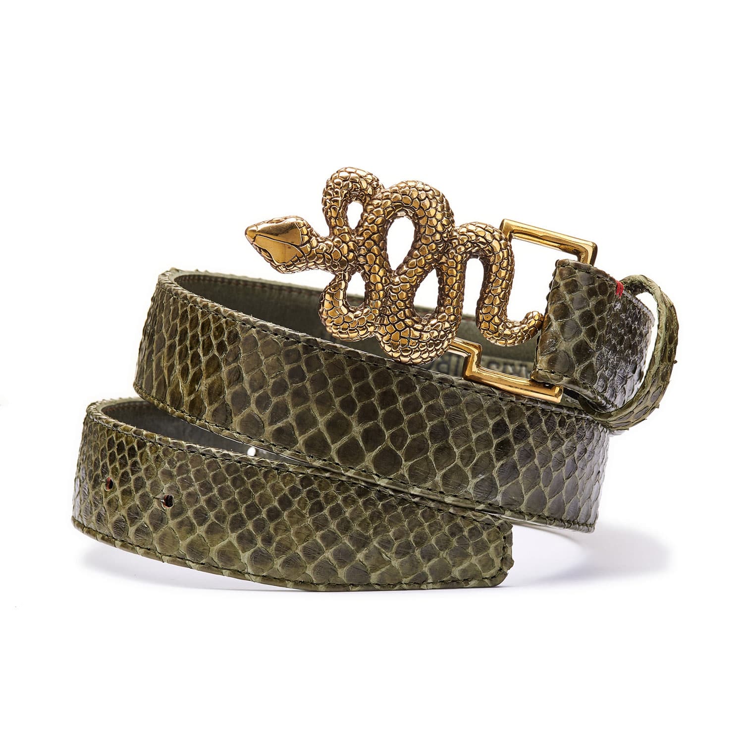 Army Python Belt | Margareta Concept Store