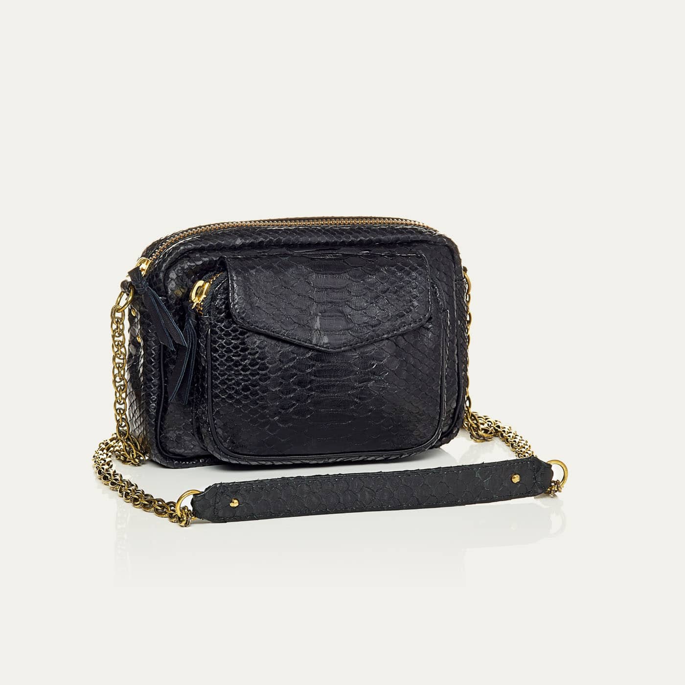 Charly Bag Black Python | Margareta Concept Store