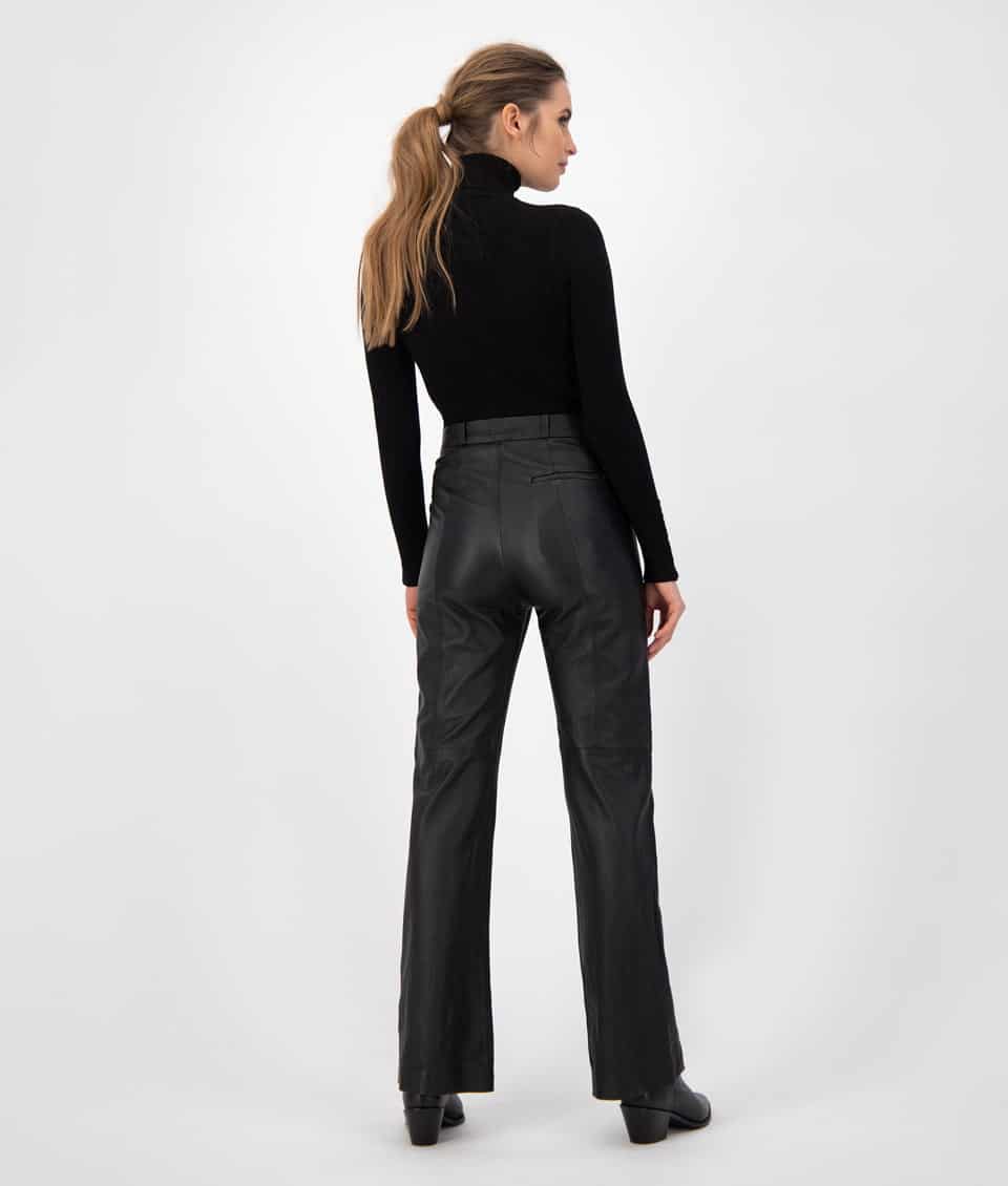 Flared Leather Pants | Margareta Concept Store